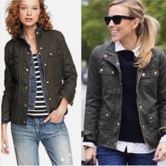 J. Crew | Jackets & Coats | J Crew Field Jacket Army Military Style ...